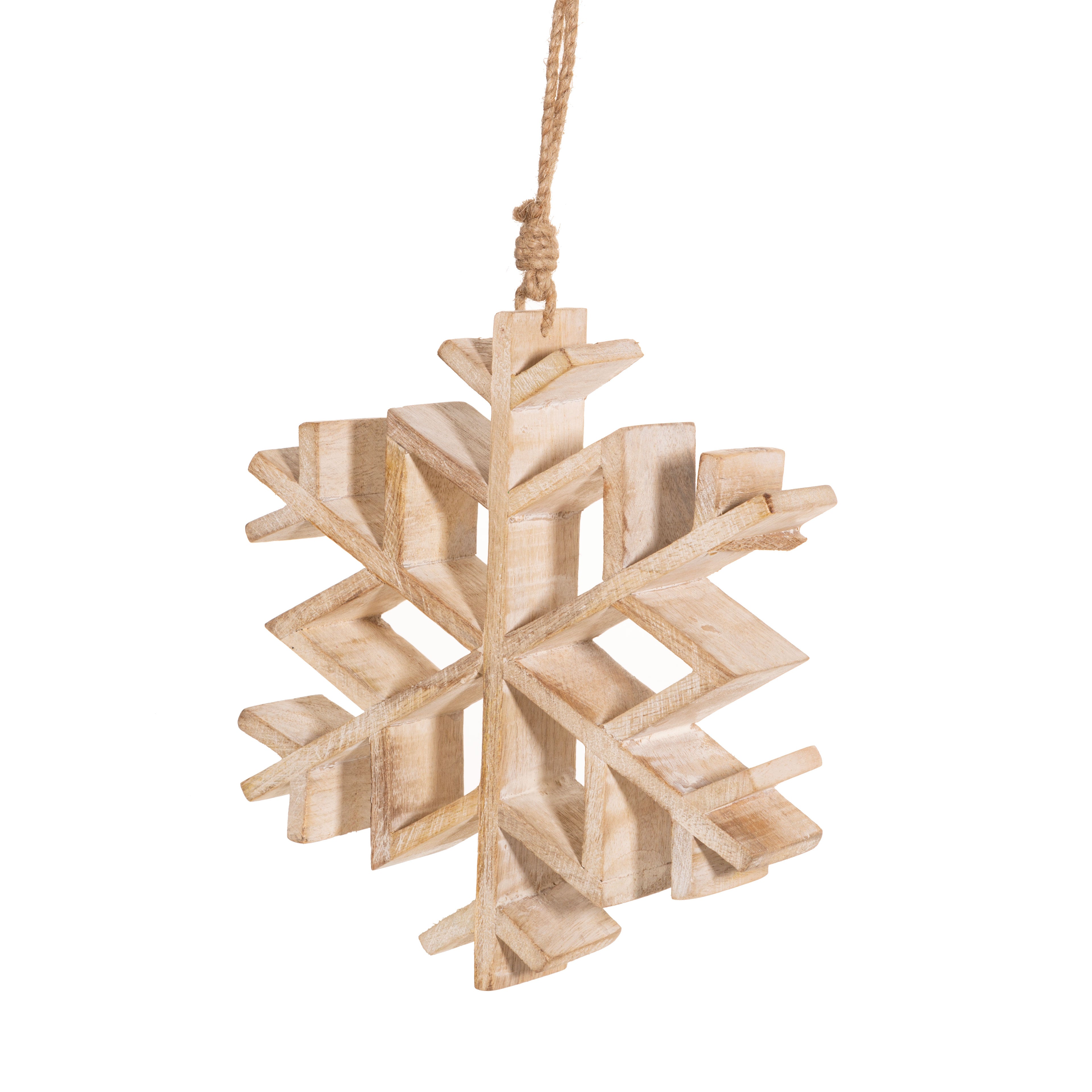 Large Wooden Snowflake Decoration | Pines and Needles