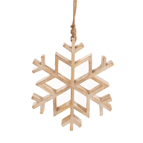 Large Wooden Snowflake Decoration | Pines and Needles