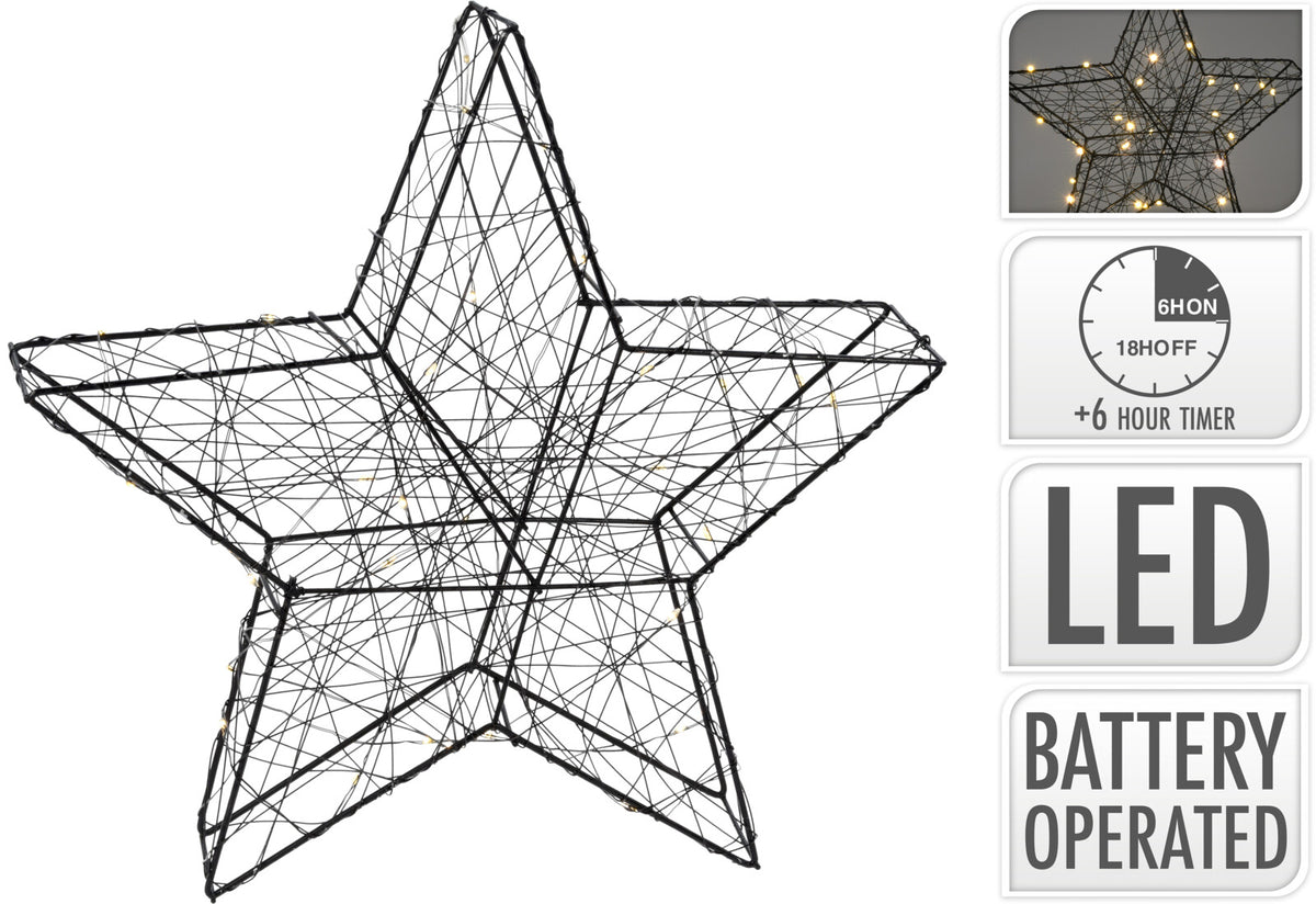 Lit LED Standing Star 30cm | Pines and Needles