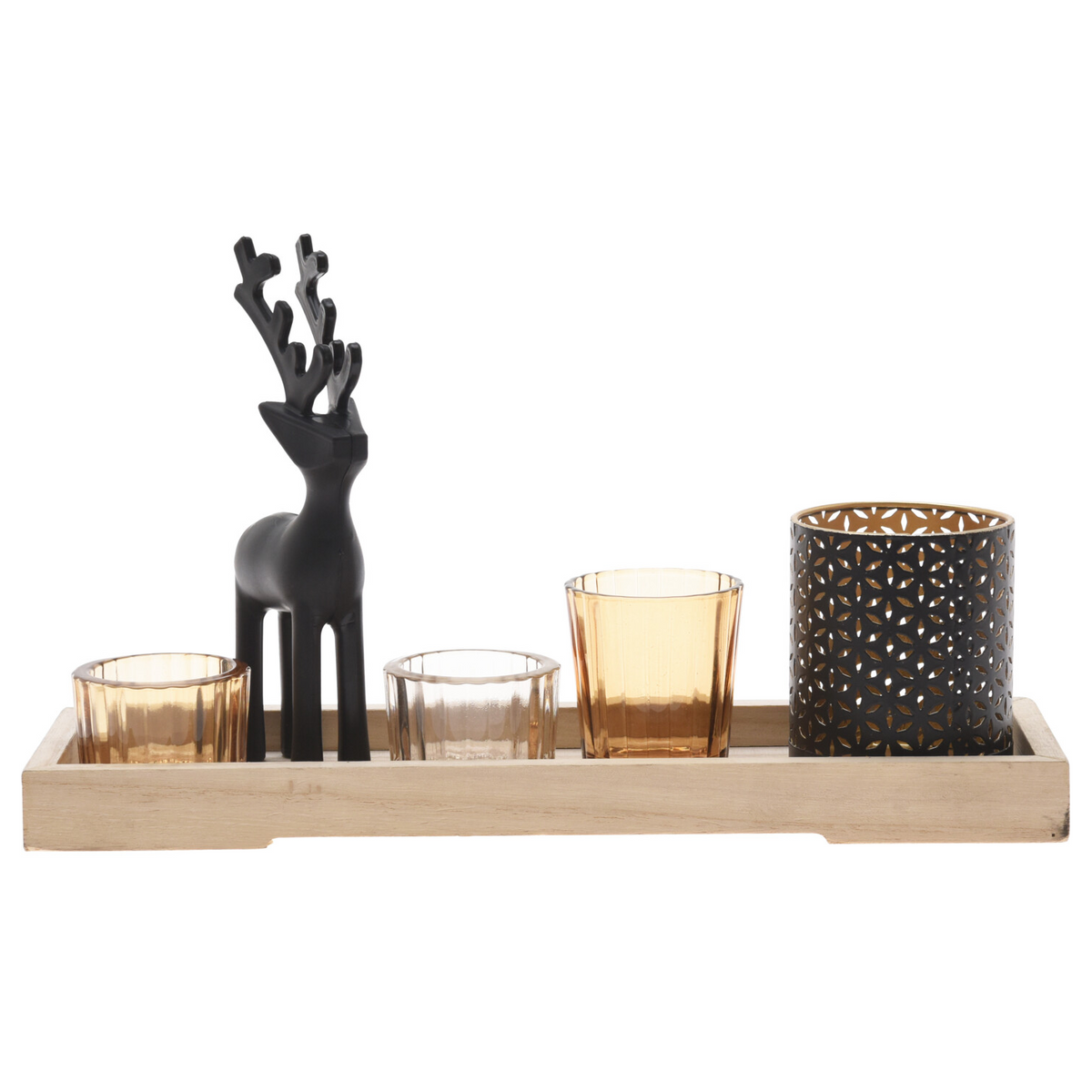 Christmas Reindeer Tea Light Holder Set — Pines and Needles