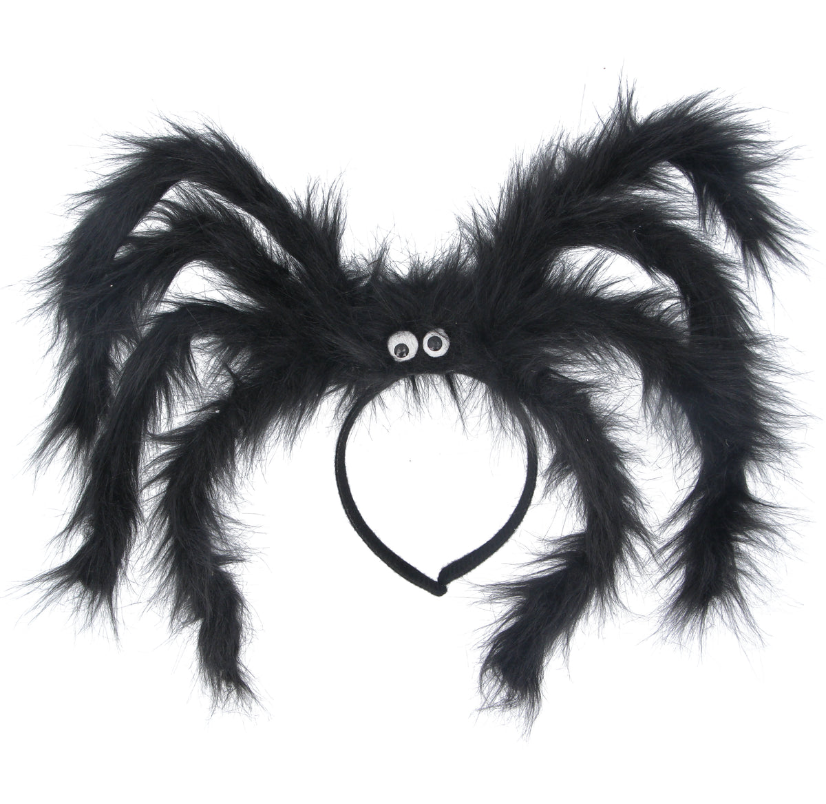 Gisela Graham Large Black Faux Fur Spider Hairband | Pines and Needles