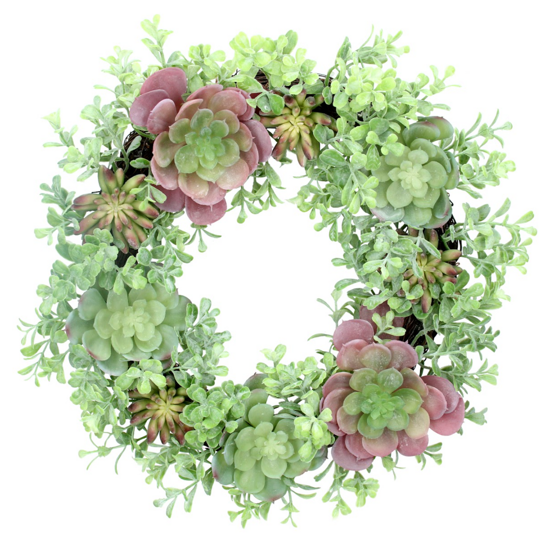 Gisela Graham Succulent Wreath | Pines and Needles