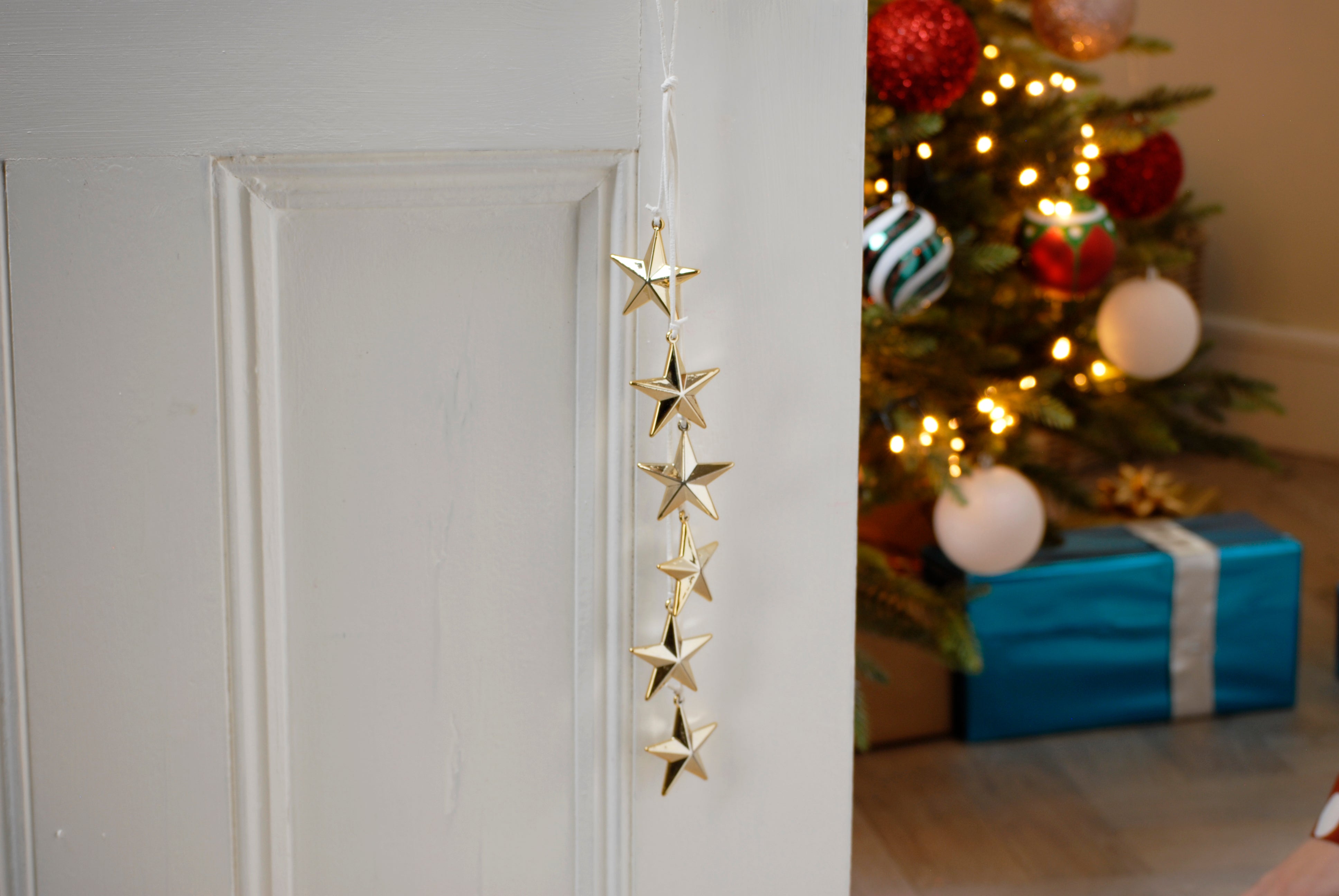 Gold Six Star Garland, 44cm | Pines and Needles